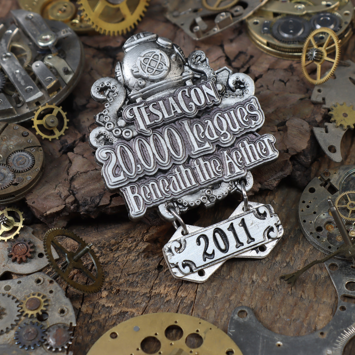 Teslacon 2 - 20,000 Leagues Beneath the Aether Badge – Doctor Gus Designs